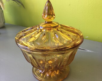 Amber candy dish | Etsy