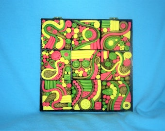 Polymer clay tiles | Etsy