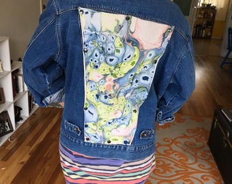 Custom jean jacket | Etsy