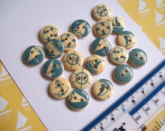 Wooden button | Etsy