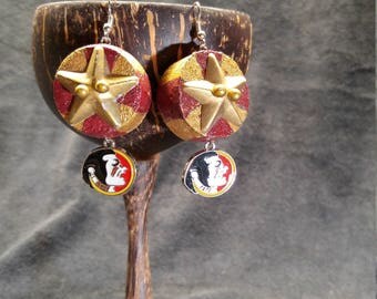 Fsu earrings | Etsy