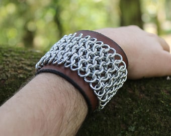 Leather chainmail | Etsy