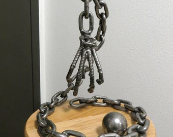Welded chain art | Etsy