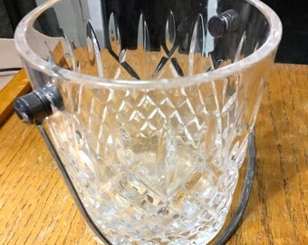 Crystal ice bucket | Etsy