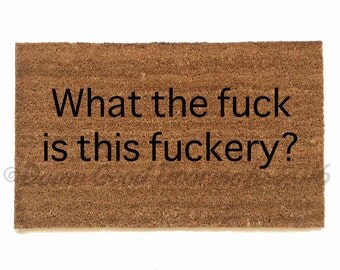 Funny & rude doormats Art you can wipe your by DamnGoodDoormats