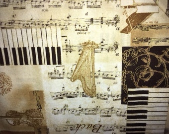 Piano fabric | Etsy