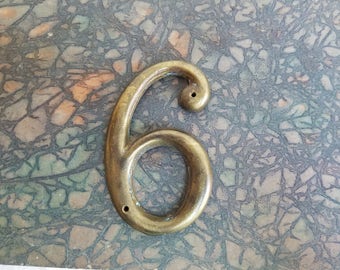 Brass house numbers | Etsy