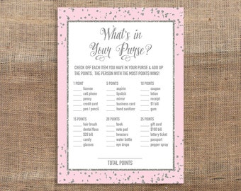 Baby Shower Points Poem Printable Game Baby Shower Game