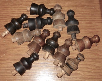 Items similar to Unfinished Wood Finials, Solid wood turned ...