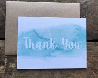 Watercolor thank you | Etsy