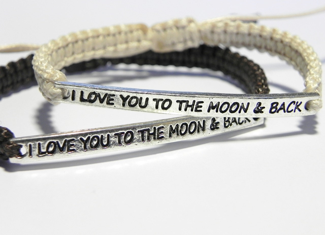 To The Moon And Back Bracelets Long Distance Bracelets