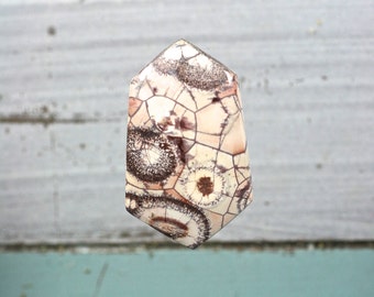 Bird's Eye Rhyolite bracelet sterling beads fluted bead