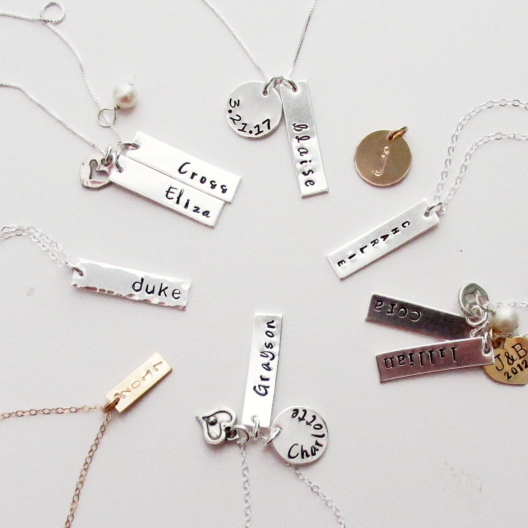Personalized Hand Stamped Jewelry by TheStampedLife on Etsy