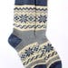 Classic Scandinavian Wool Socks with patterns. Women and Men