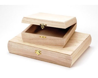 Unfinished wood box | Etsy