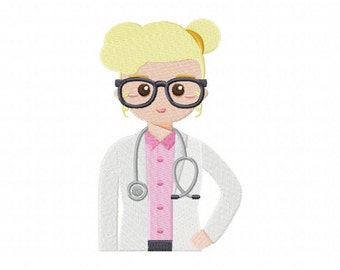 Doctor embroidery | Etsy