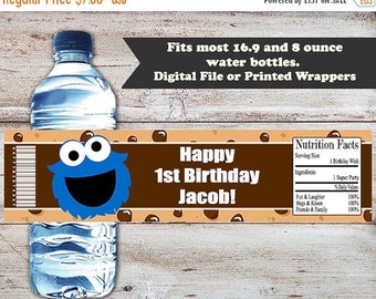 Cookie monster label | Etsy