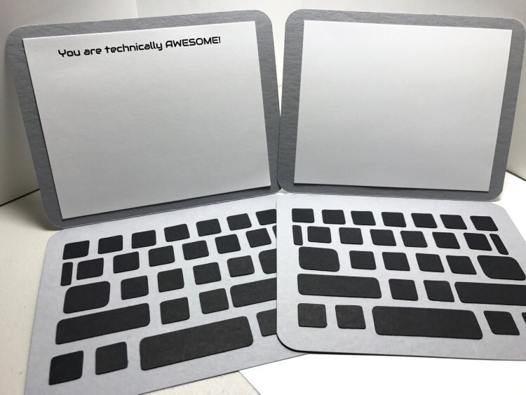 Computer Laptop Card Handmade by TreasuresForACure on Etsy