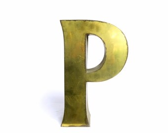 Metal letter p | Etsy