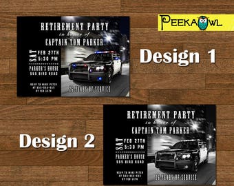 Police Retirement Templates