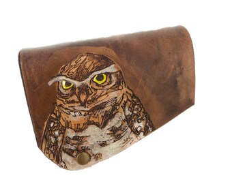 Leather owl purse | Etsy