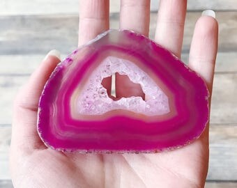 Agate Slices Geodes and Amethyst by TheHollowGeode on Etsy
