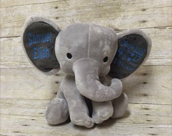 Birth stat elephant | Etsy