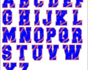 Baseball letters | Etsy