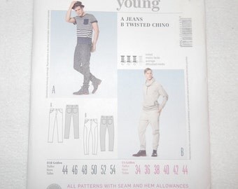 Mens jeans pattern | Etsy