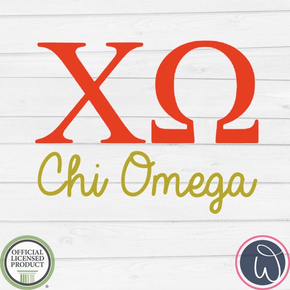 Items similar to ChiO | Chi Omega | | Greek Letter Decal | Sorority Car ...