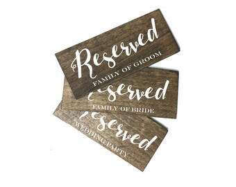 Reserved sign | Etsy