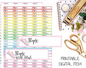 Step tracker sticker | Etsy