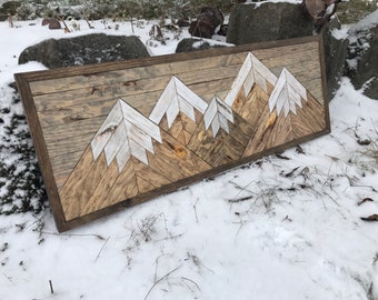 Mountain art | Etsy