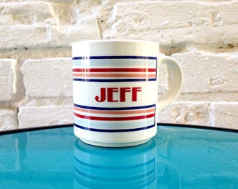 Striped coffee mug | Etsy