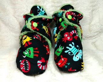 Monster slippers | Etsy