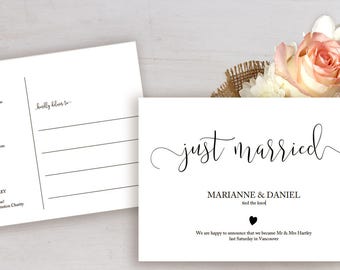 Wedding postcard | Etsy