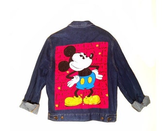 Mickey mouse jacket | Etsy