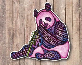 Panda decal | Etsy