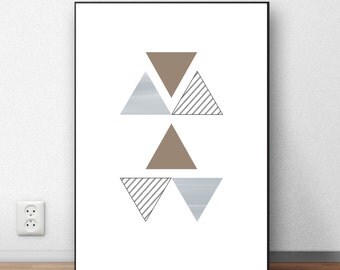 Print geometric | Etsy