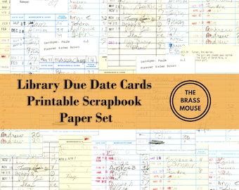 Library due date | Etsy