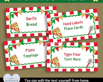 Pizza theme party | Etsy