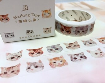 Cat washi tape | Etsy
