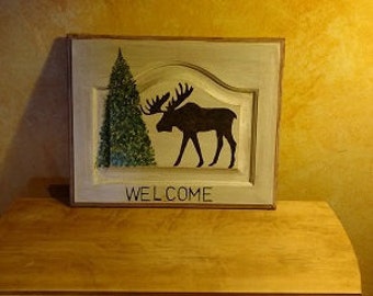 Moose welcome sign | Etsy