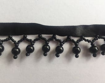 Beaded fringe trim | Etsy