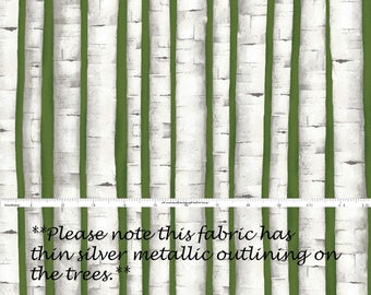 Birch tree fabric | Etsy