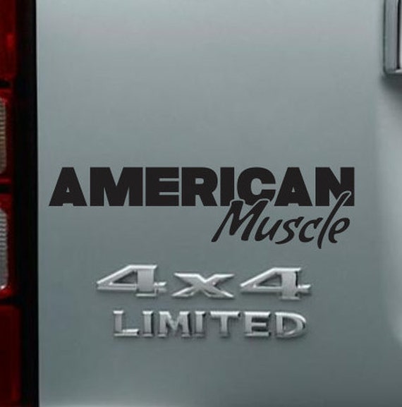 American Muscle Bumper Sticker Vinyl Decal USA Muscle Car