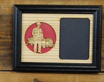 Firefighter frame | Etsy