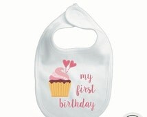 Unique birthday bib related items | Etsy