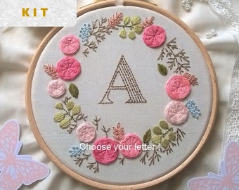 Cross stitch initial | Etsy