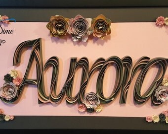 Quilling name | Etsy